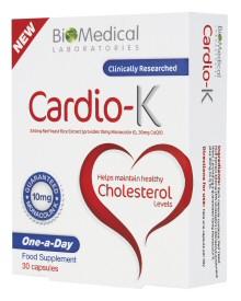 Cardio-K – Cholesterol Management – Biomedical Nutrition Limited